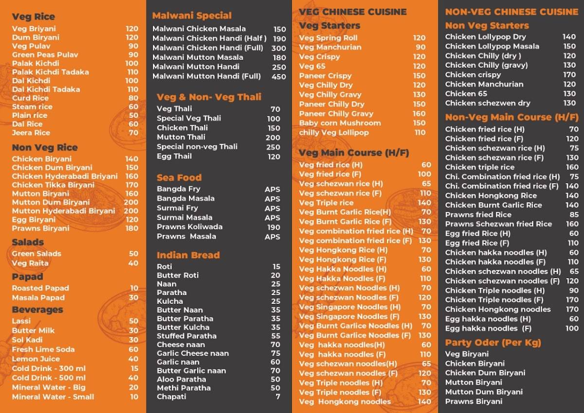 Menu at Hotel Desi Tadka, Mumbai, Shop no. 4