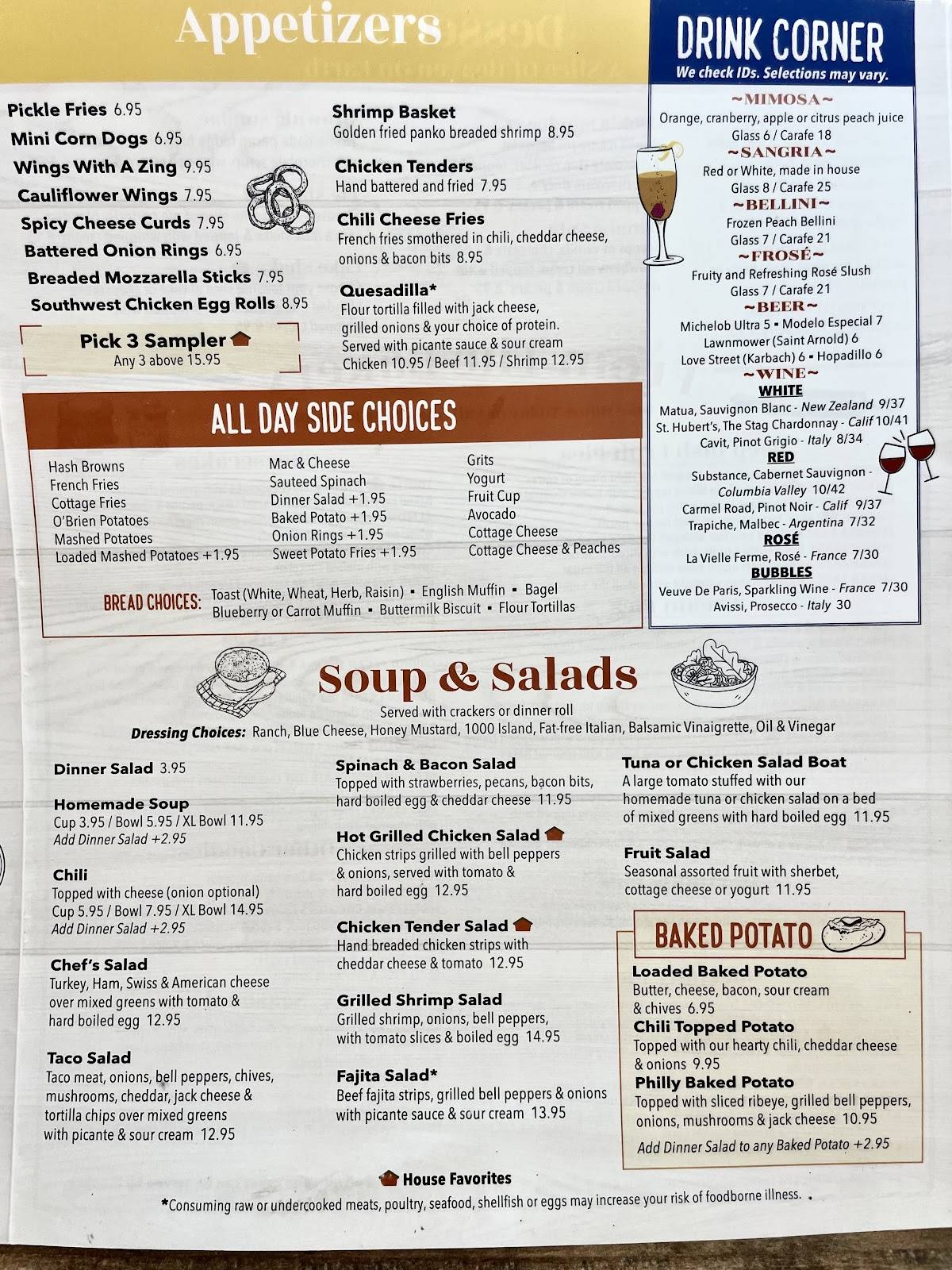 Menu at House of Pies Restaurant & Bakery, Cypress, Northwest Fwy