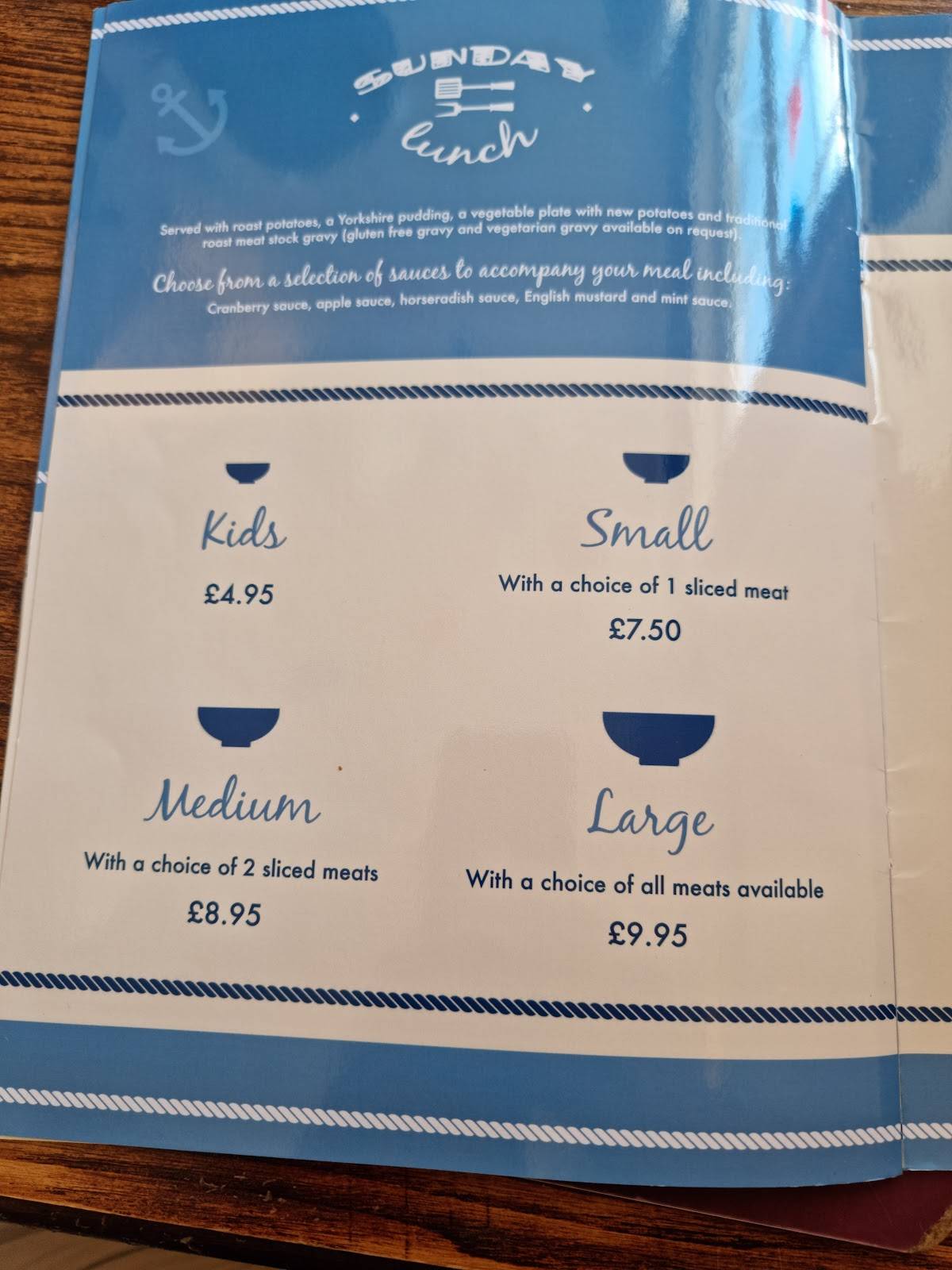Menu at Humber Tavern pub & bar, Hull