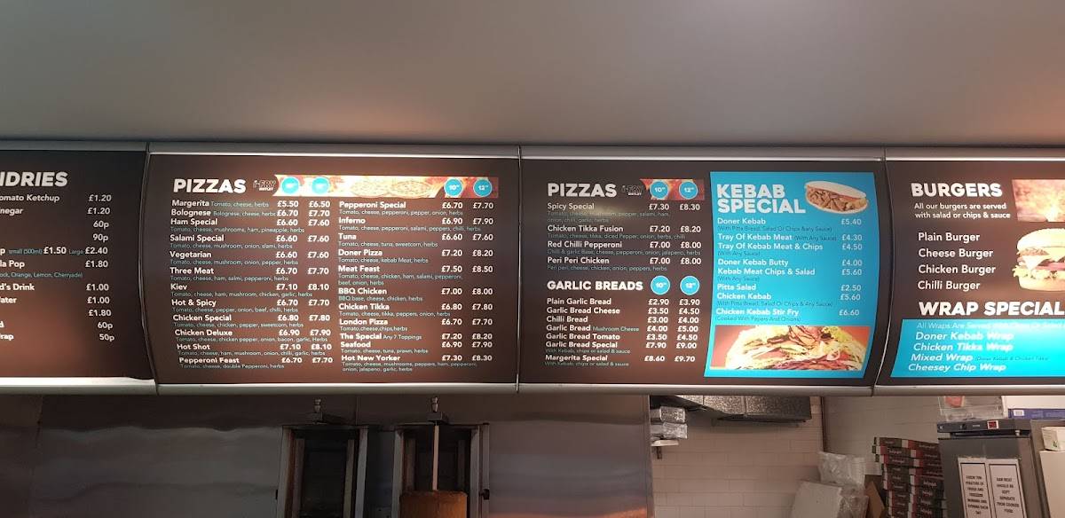 Menu at I Fry restaurant, Birtley