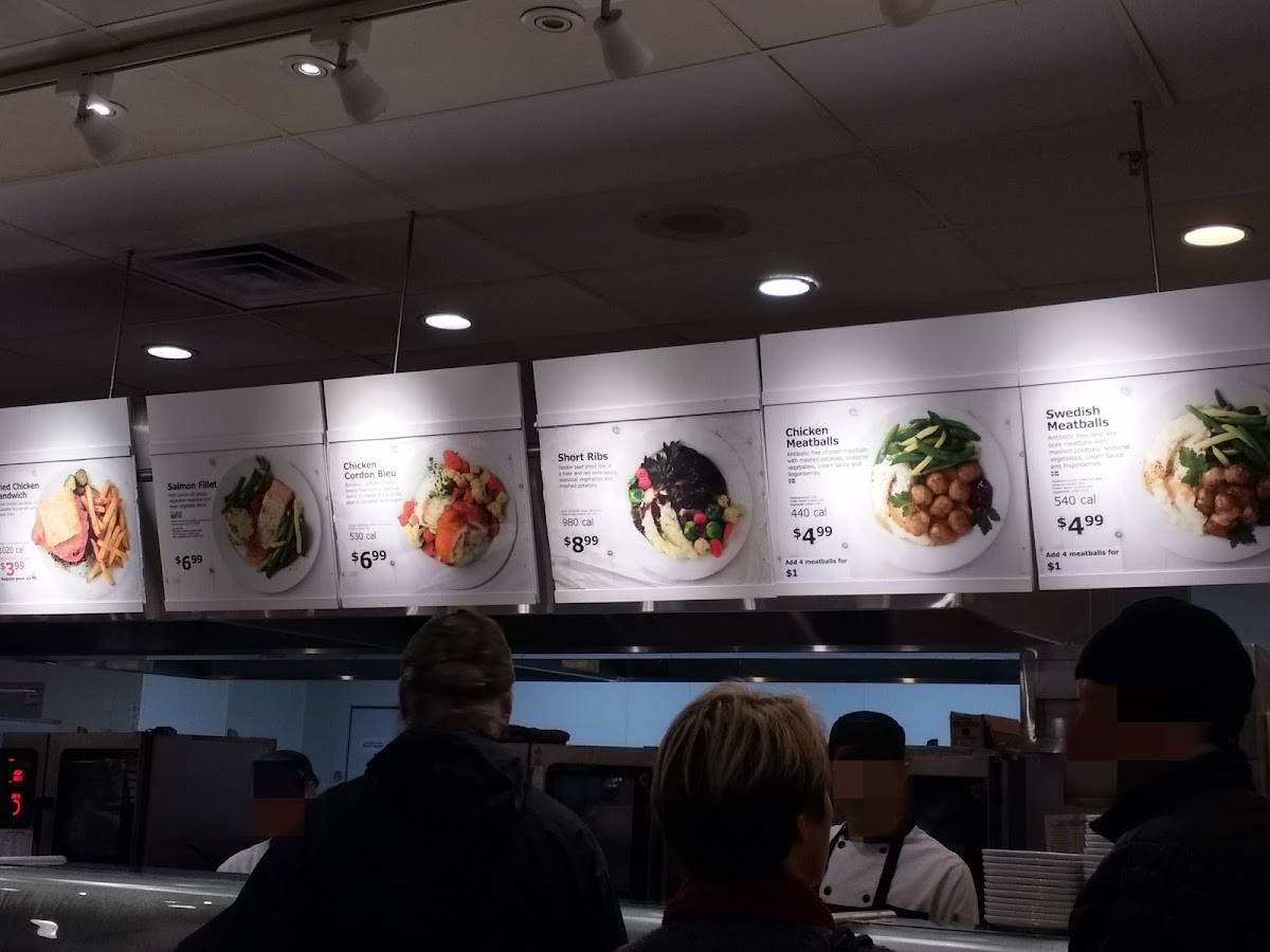 Menu at IKEA Swedish restaurant, Orlando