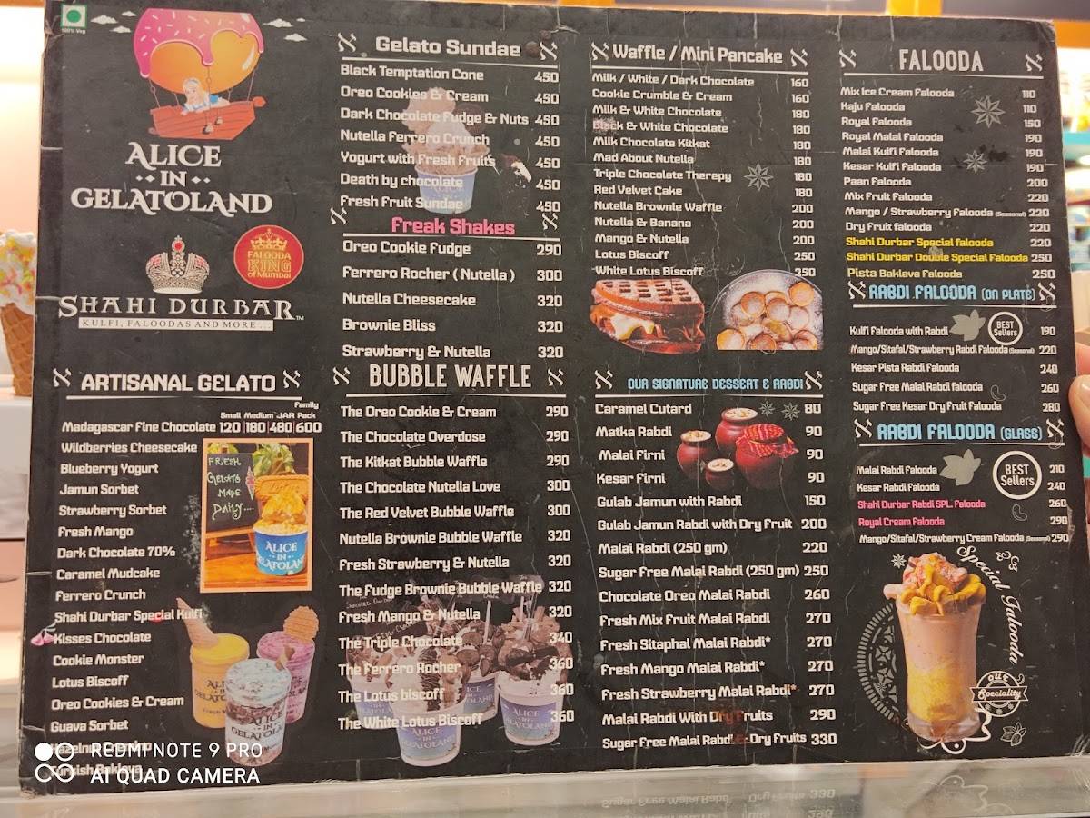Menu at Ice Cream Factory & Shahi Durbar, Mumbai, Shop no 2