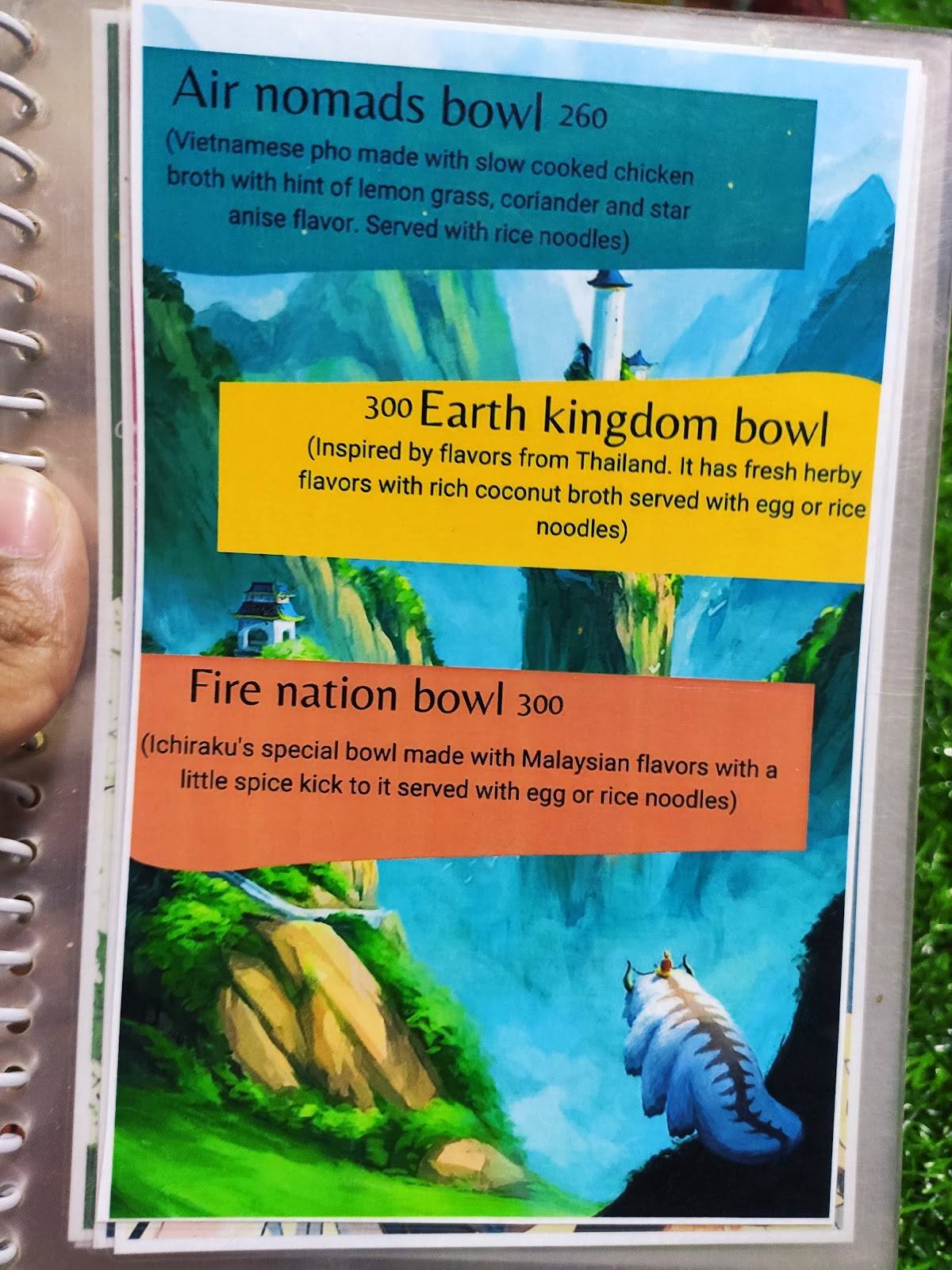 Menu at Ichiraku's Bistro (Anime Themed Cafe), Pune