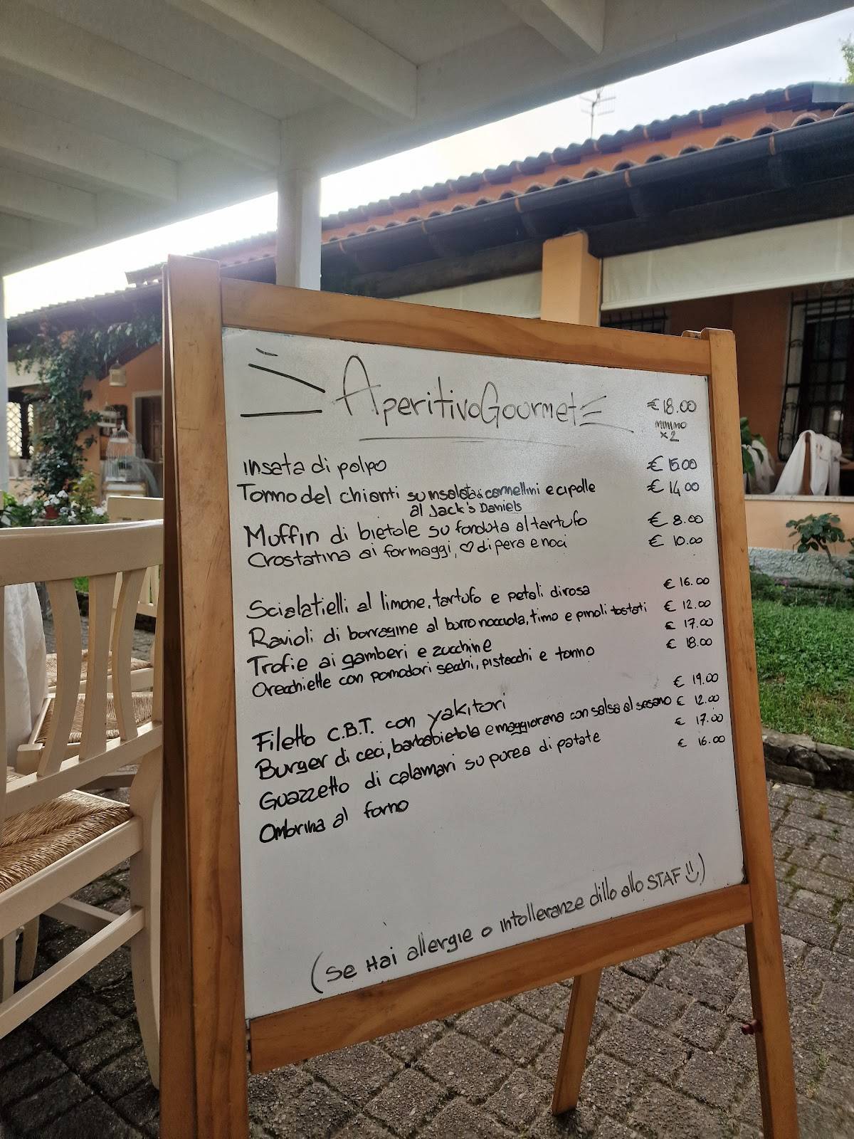 Menu da Ristorante il Boschetto, Villanova d'Albenga