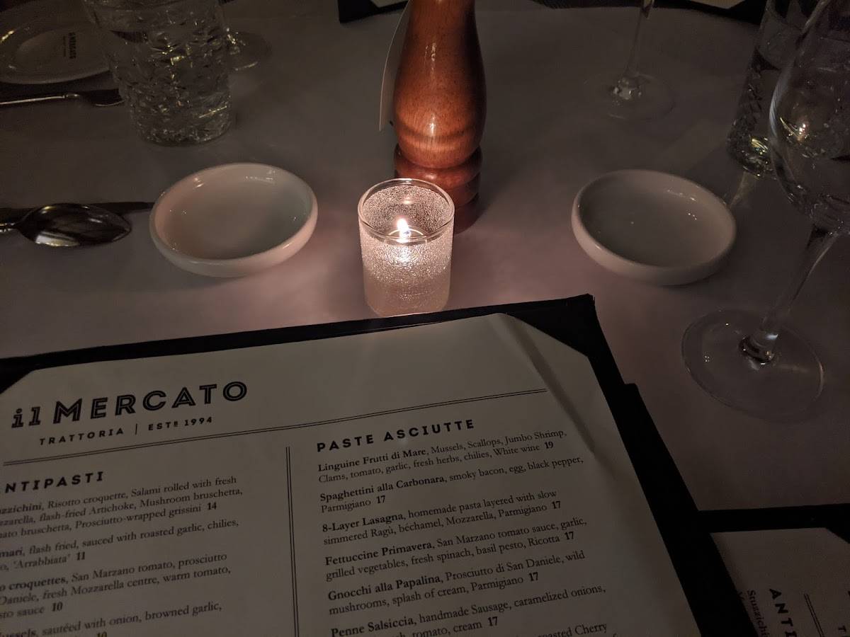 Menu at Il Mercato restaurant, Bedford