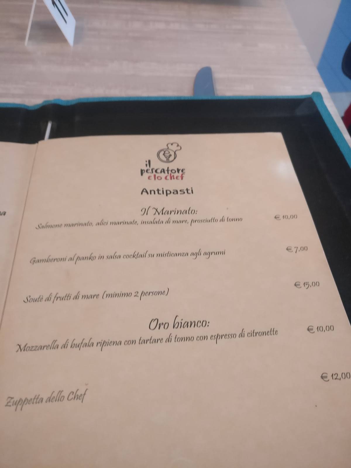 Menu da Il Pescatore e Lo Chef ristorante, Casoria, Traversa V ...