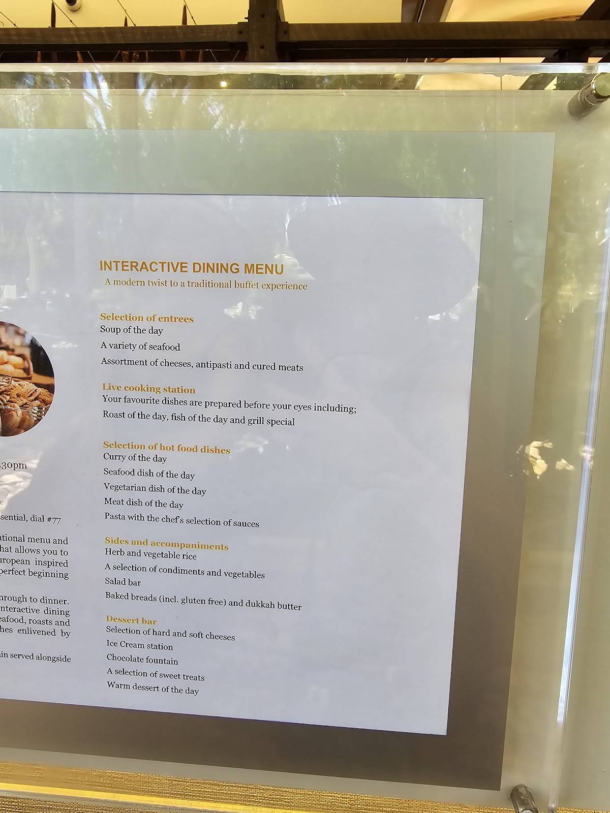 Menu at Ilkari Restaurant, Yulara