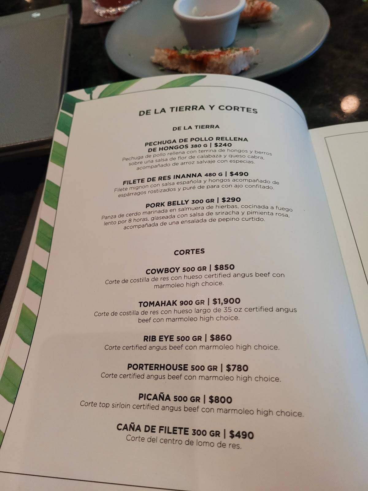 Carta del restaurante Inanna Rooftop, Xalapa Enríquez, Principal 4