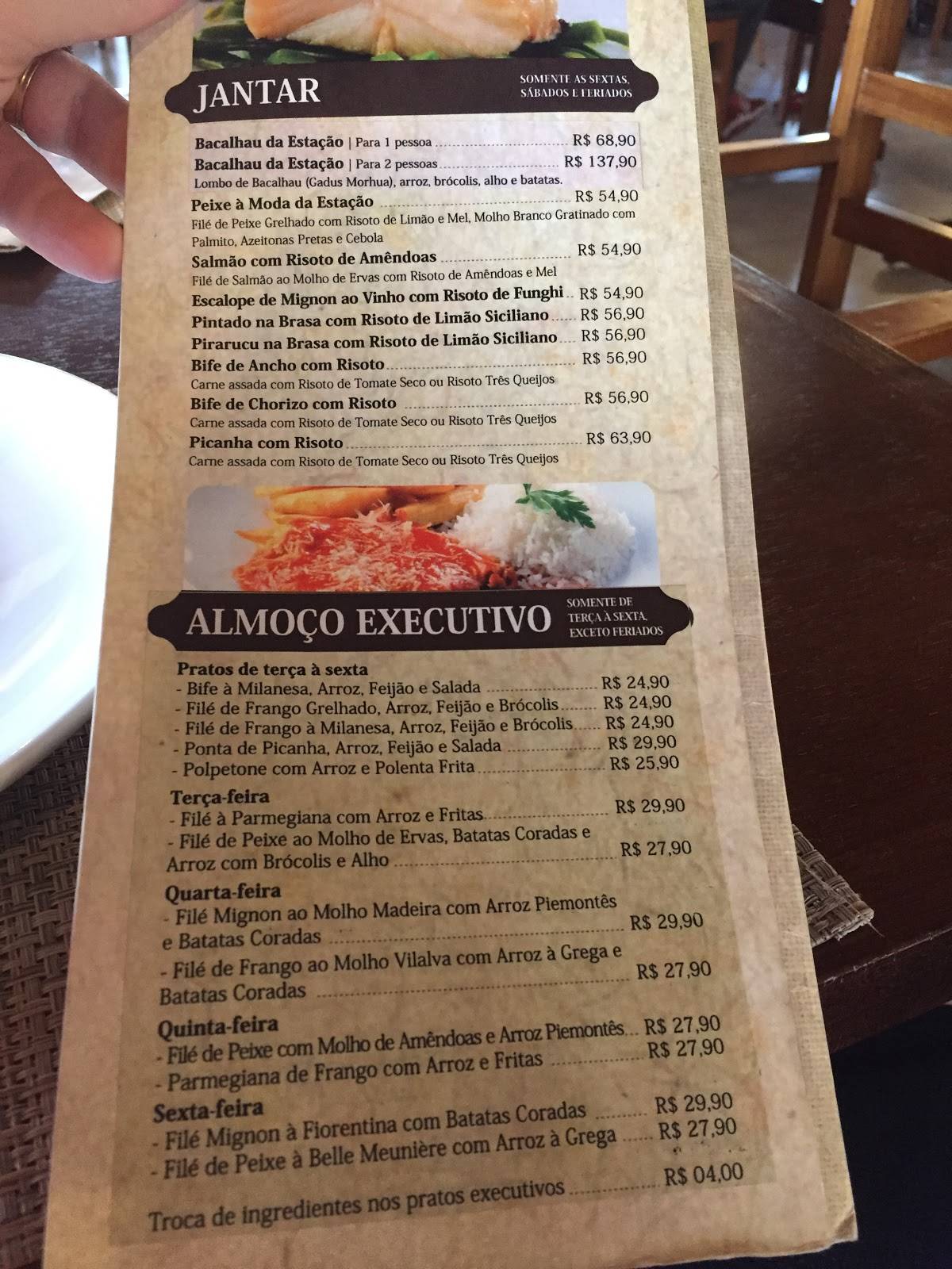 Menu em Estação Mosteiro Restaurante, Indaiatuba
