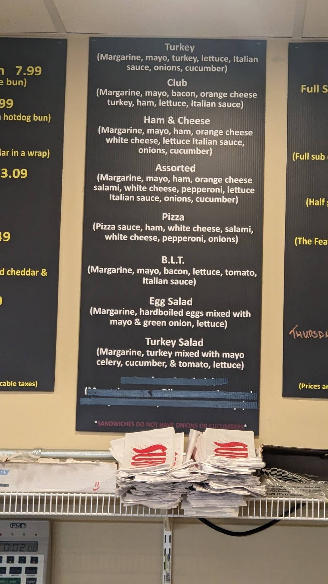 Menu at Indian Head Bakery & Deli (*New*), Indian Head