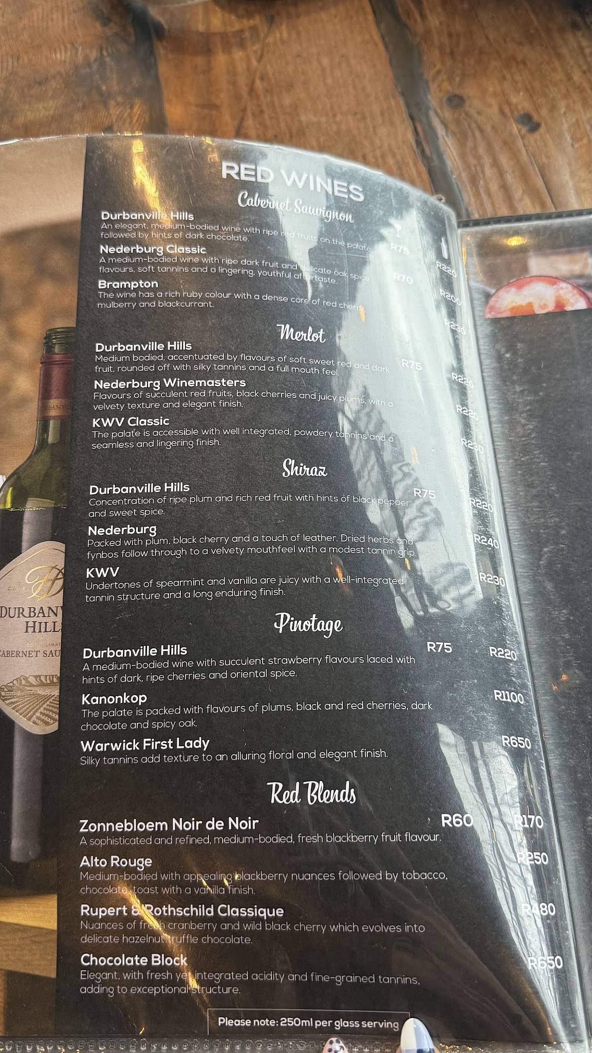 Menu at Industrial Works restaurant, Centurion