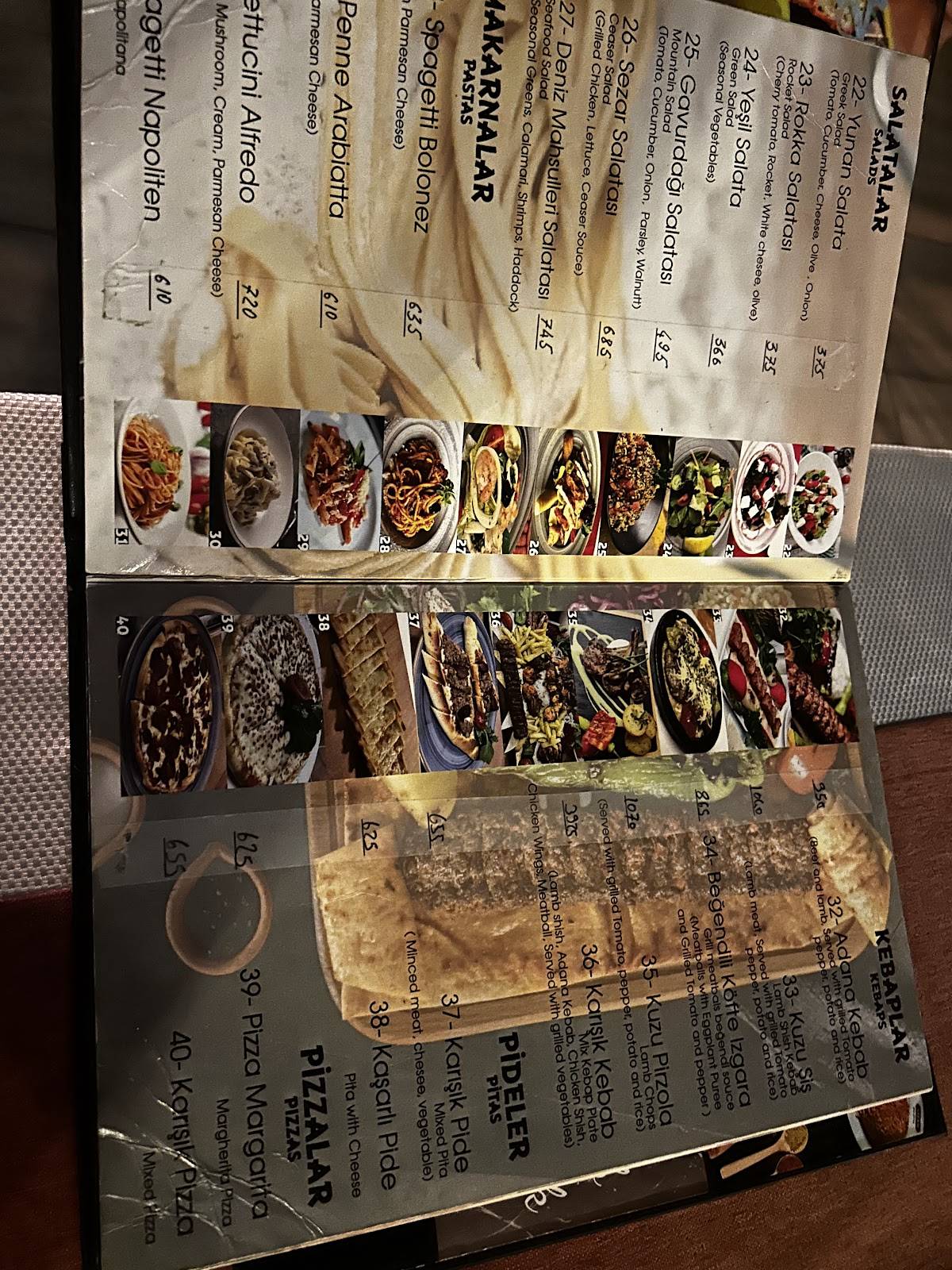 Menu at Ararat Terrace Restaurant & Rooftop, Istanbul