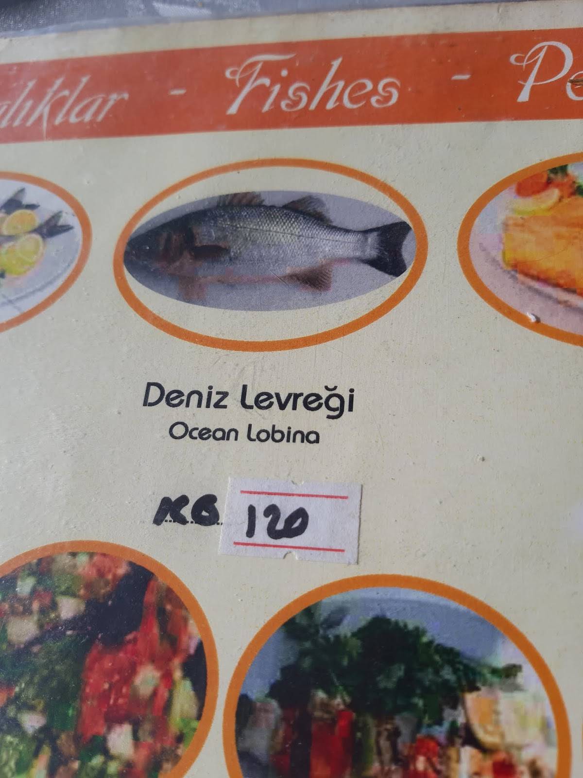 Menu at Baba Restaurant, Istanbul, Macar Tabya Cd. 3/A