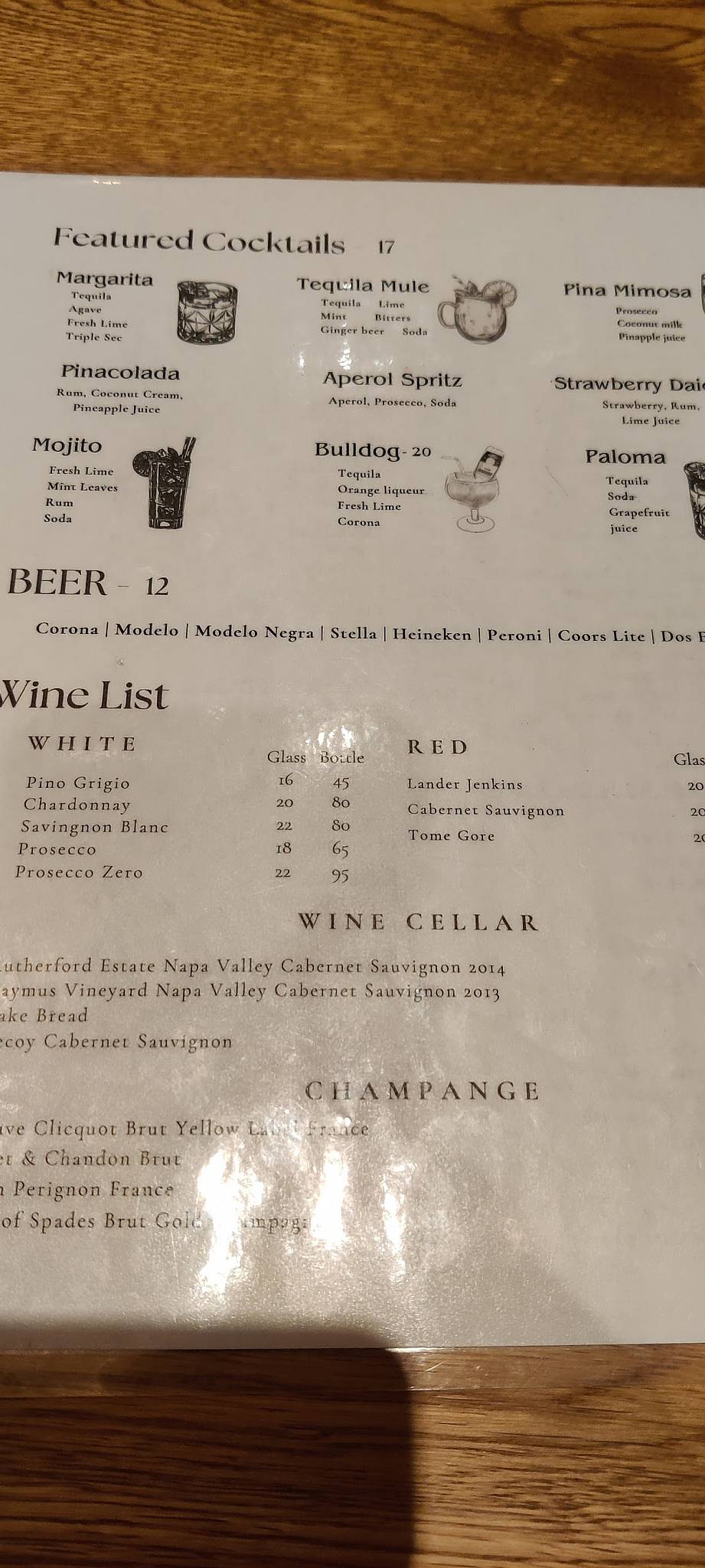 Menu at Jezebel Tapas And Tequila restaurant, Vaughan