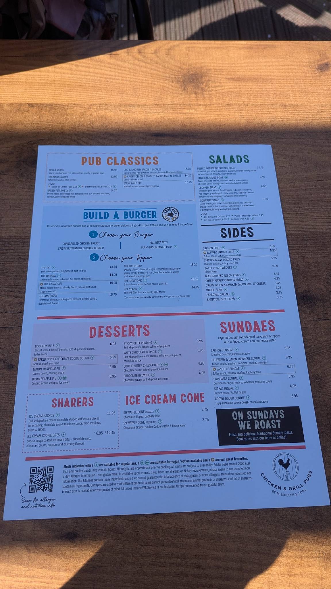 Menu at Jolly Postie pub & bar, Royston