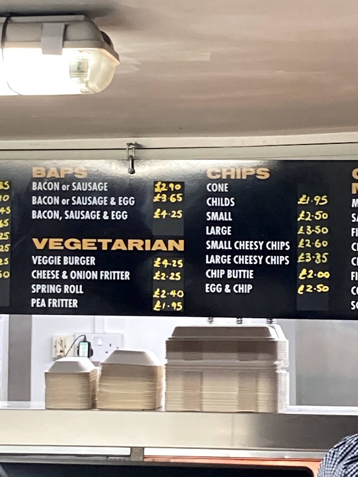 Menu at Jolly Rogers Fish bar, Buckfastleigh
