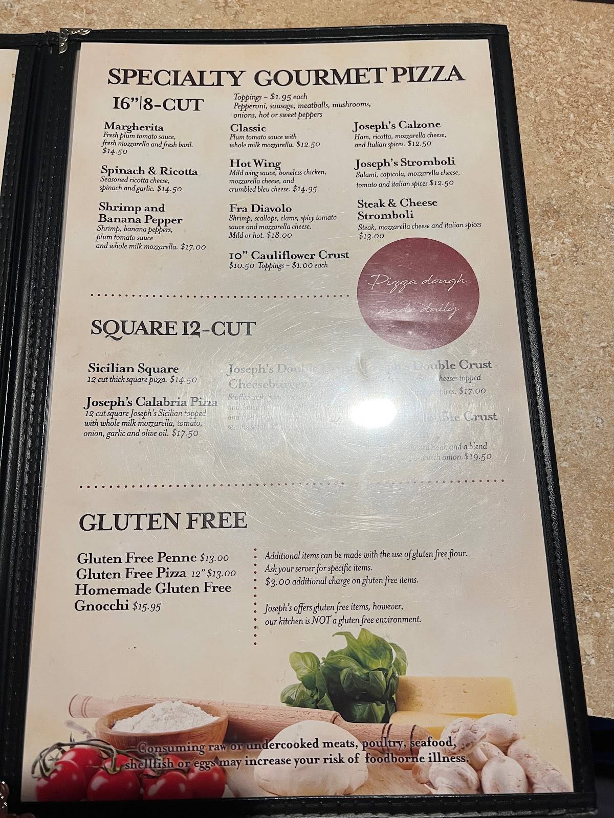 Menu at Joseph's Restaurants, Blakely