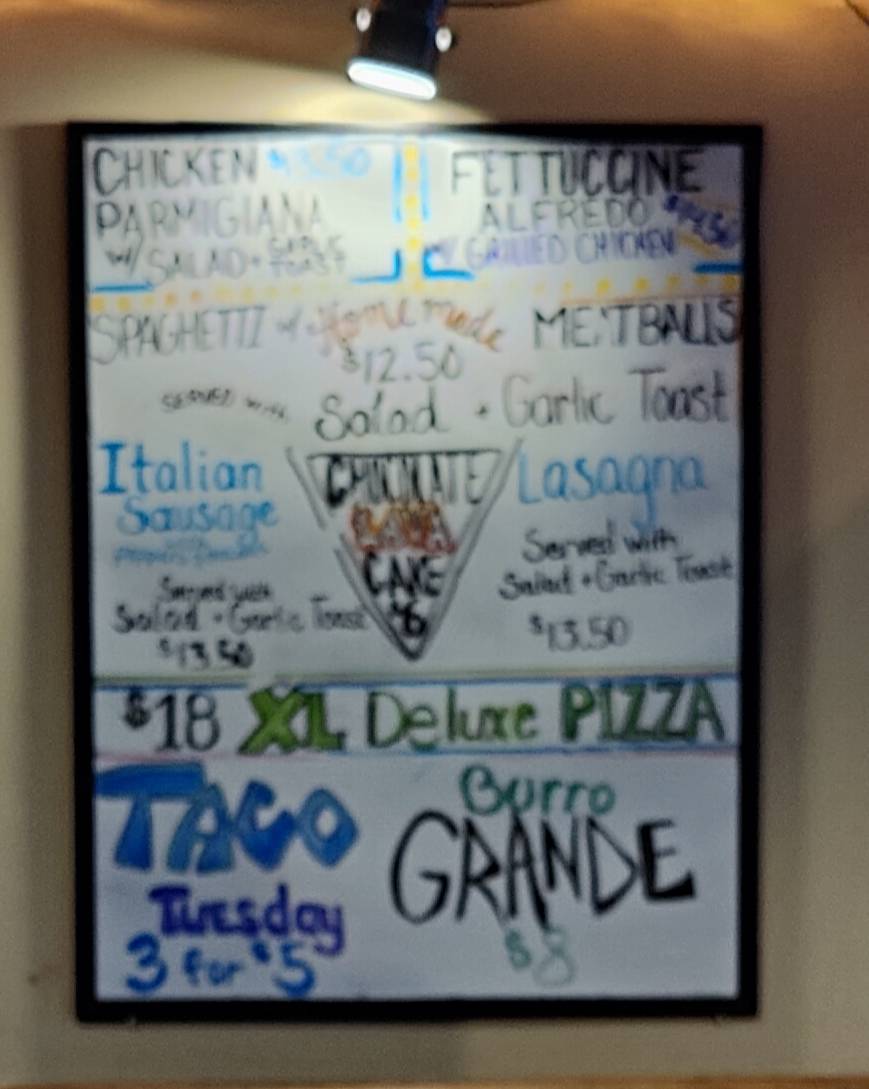 Menu at Junction Tavern pub & bar, Canton