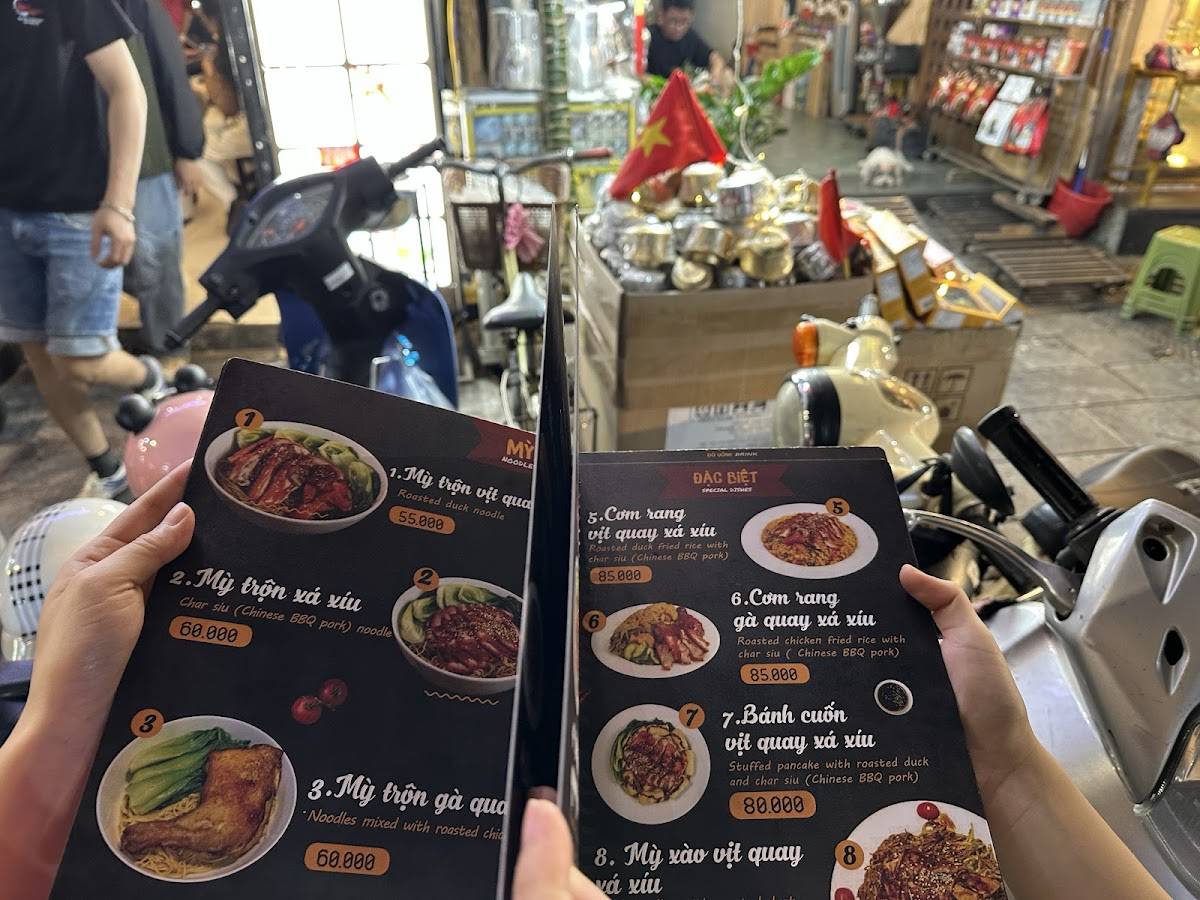 Menu at KAOYA Quán restaurant, Hanoi