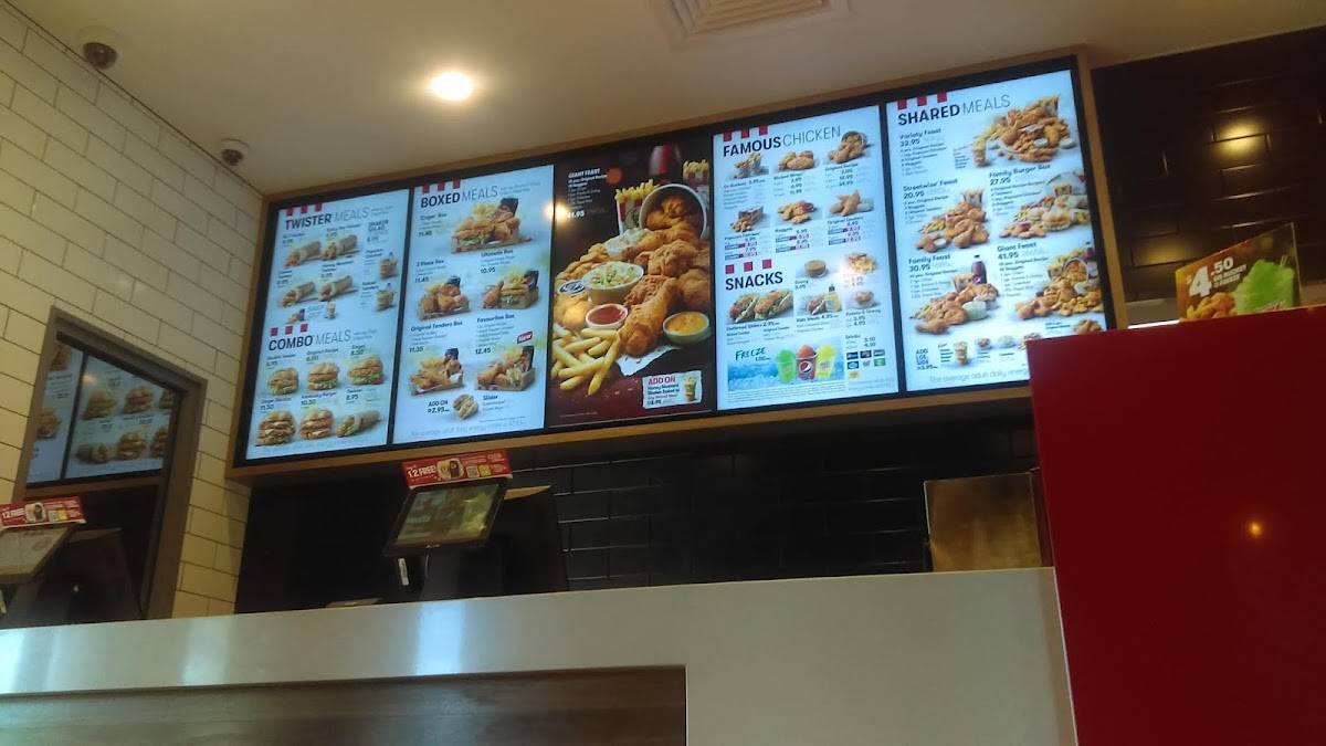 Menu at KFC Banksia Grove restaurant, Banksia Grove, 81 Ghost Gum Blvd