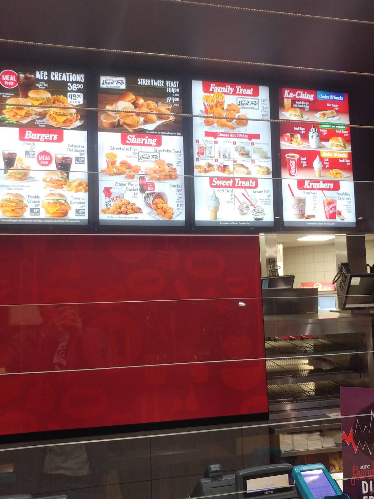 Menu at KFC Ermelo restaurant, Ermelo, Cnr De Clercq