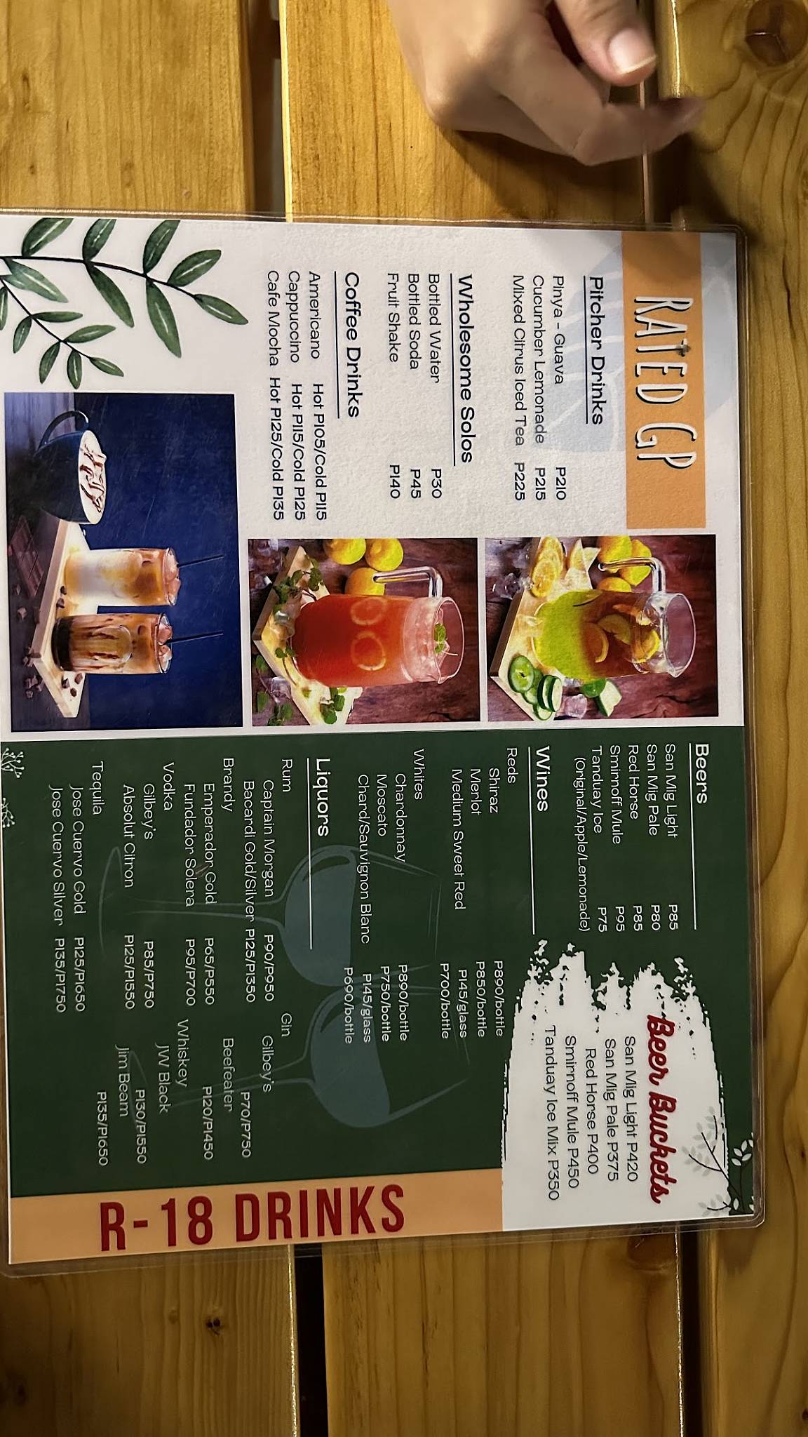 Menu at KUBU Restaurant + Bar, Cebu City