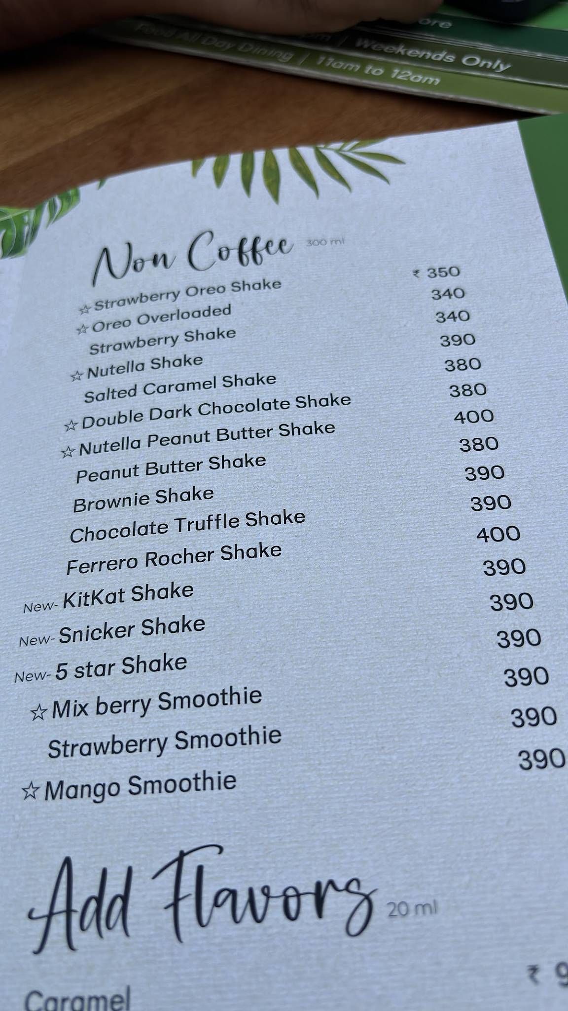 Menu at Kaffa Coffee Roasters, Ahmedabad, Kaffa Coffee Roasters oppo Atira