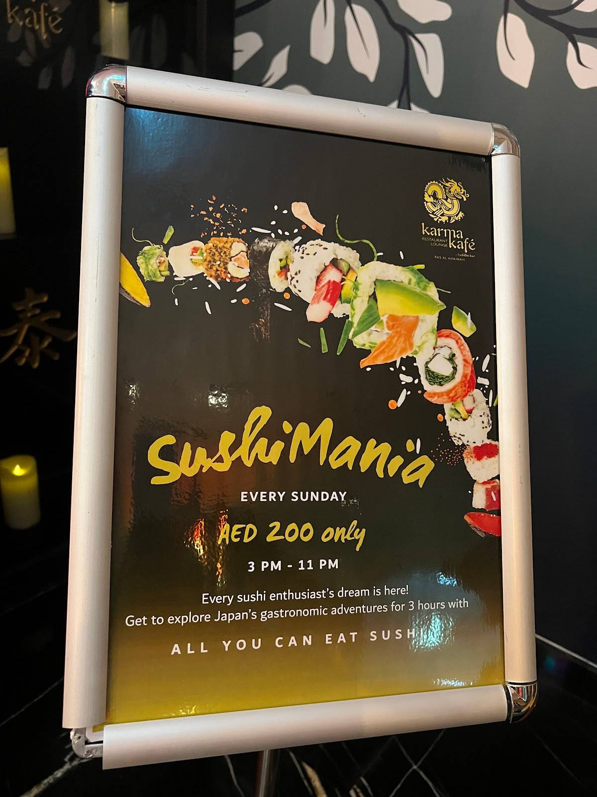 Menu at Karma Kafé Rak by Buddha - Bar, Al Jazirah Al Hamra