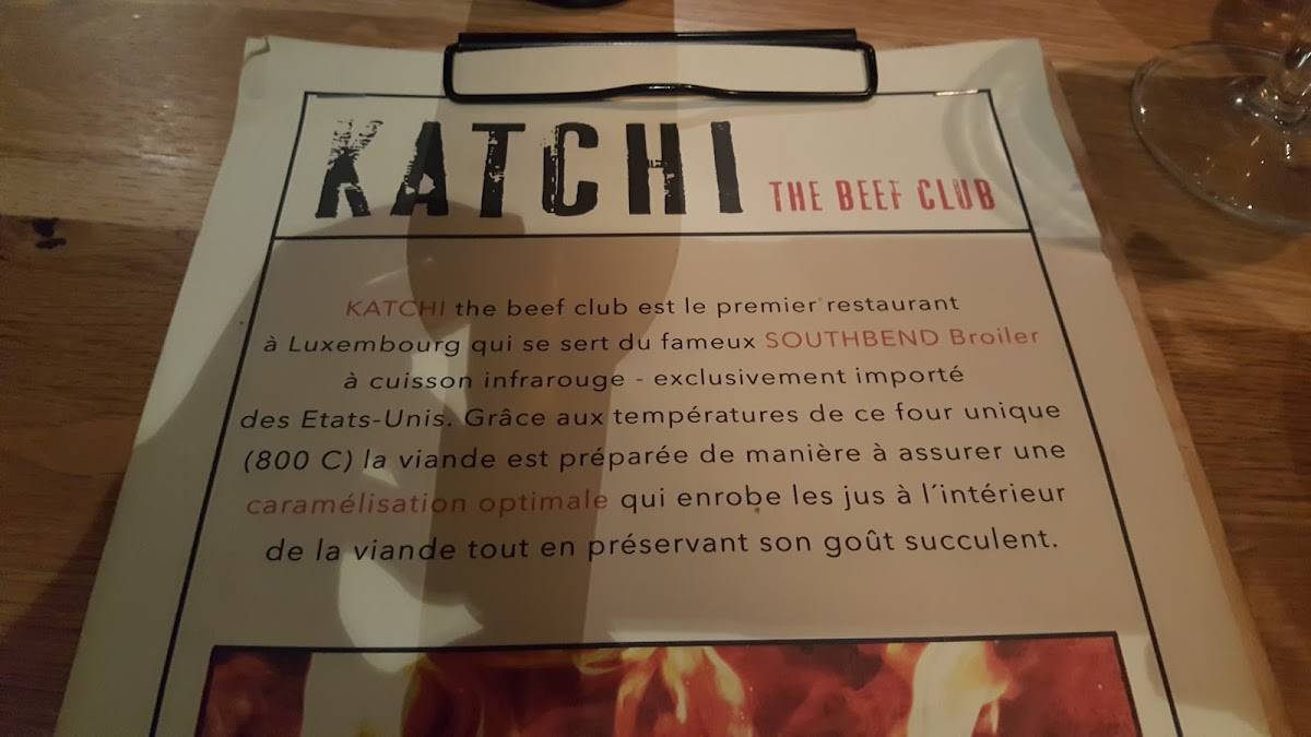 Speisekarte von Katchi The Beef Club, Luxemburg