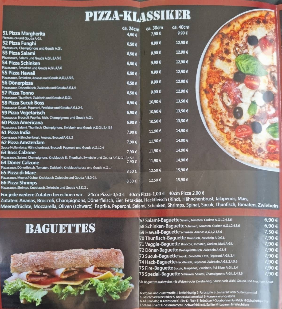 Speisekarte von Kebab Boss 23 restaurant, Cuxhaven