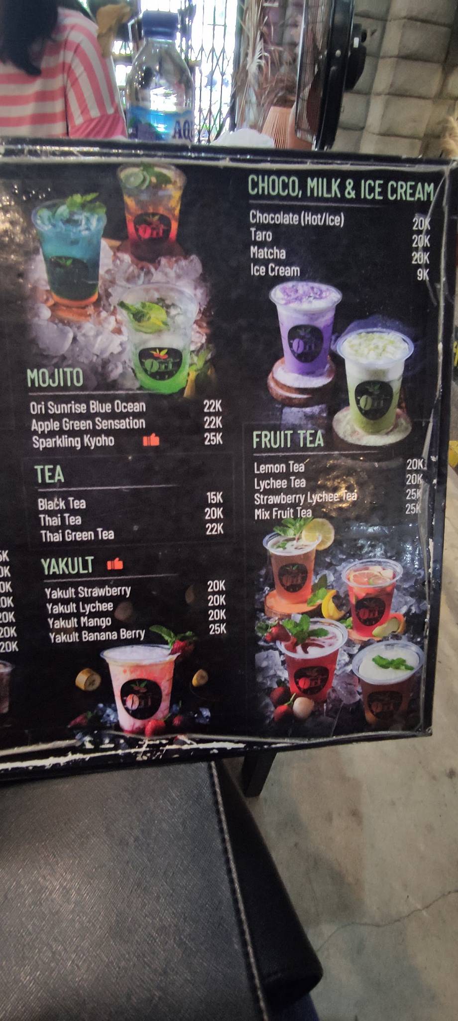 Menu at Kedai ORI Manyar cafe, Surabaya