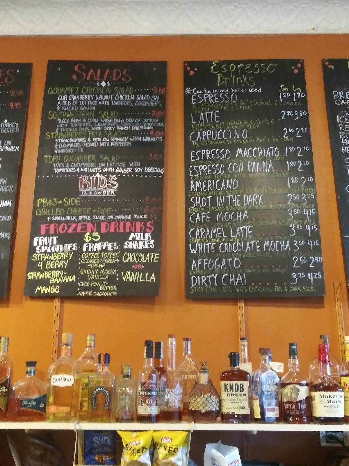 Menu at Kentucky Coffeetree Cafe, Frankfort