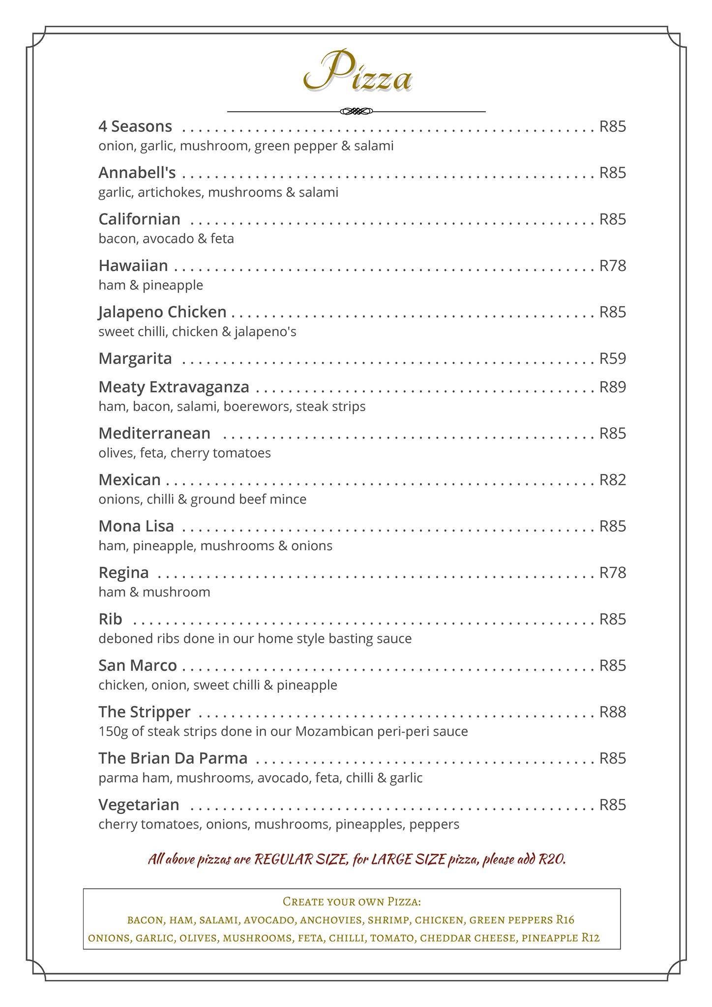 Menu at Halfway House Hotel Kimberley pub & bar, Kimberley