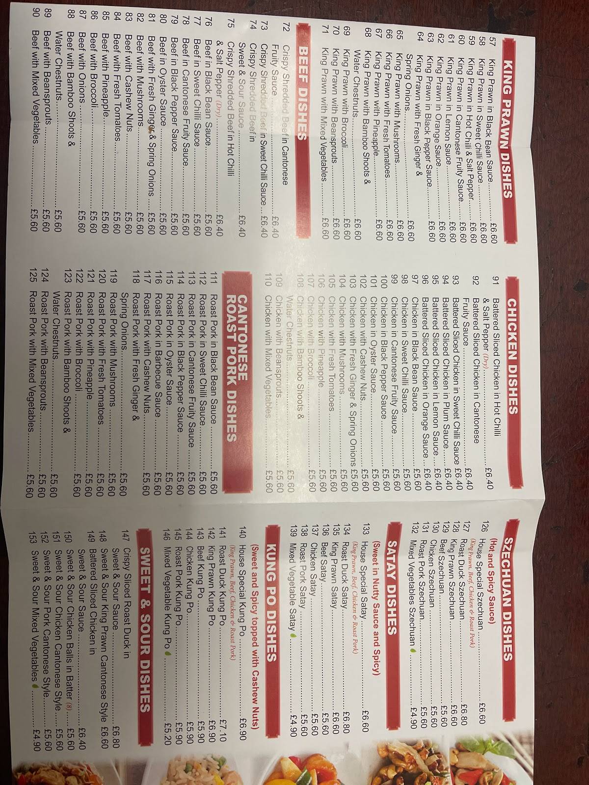 Menu at King 2 fast food, Chapel-en-le-Frith