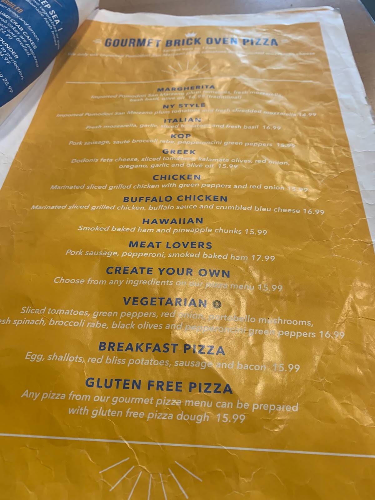 Menu at King of Prussia Diner, Bakery & Bar, King of Prussia