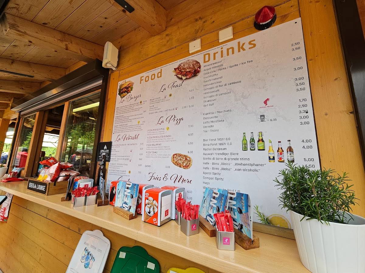 Menu at Kiosk Parking Pragser Wildsee restaurant, Italy