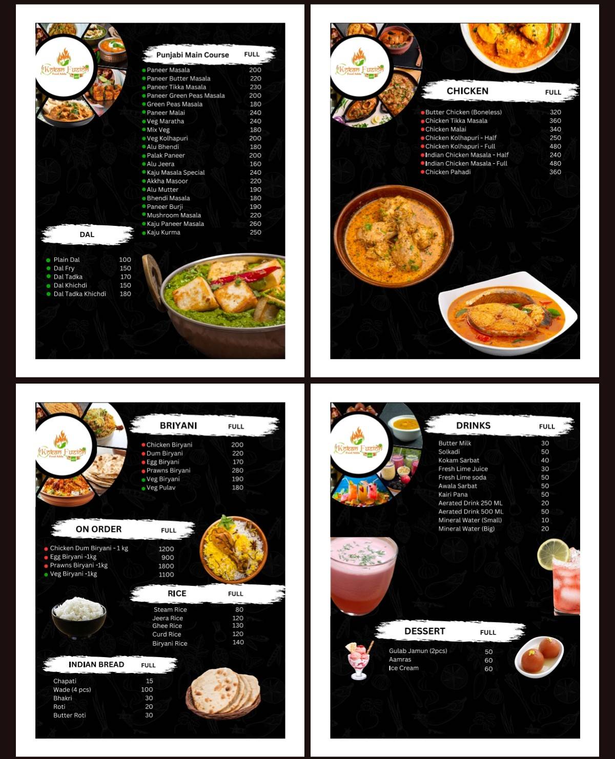 Menu at Kokan Fusion Food Adda - Best Restaurant in Malvan, Malvan