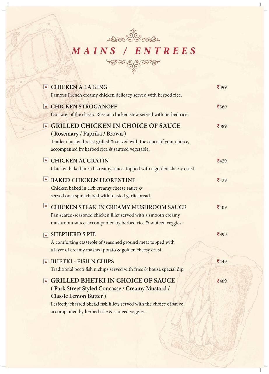 Menu at Remo's The Coffee Shop & Global Bistro, Kolkata