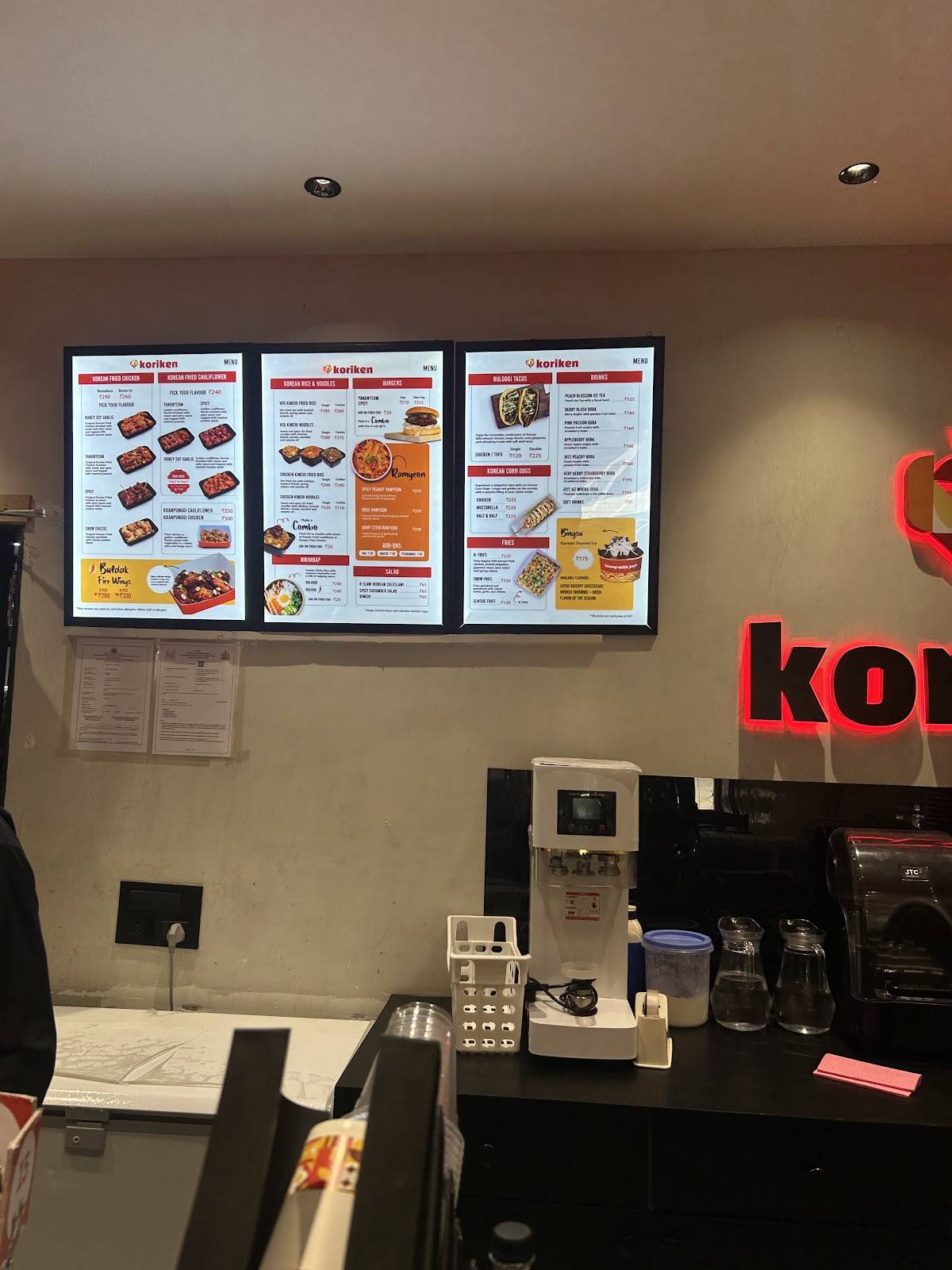 Menu at Koriken, Bengaluru, /A