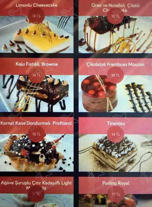 Carta de Koru Kitchen, Estambul, No: