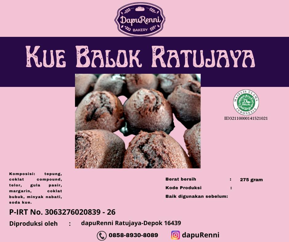 Menu at Kue Balok Lumer RATUJAYA, Depok