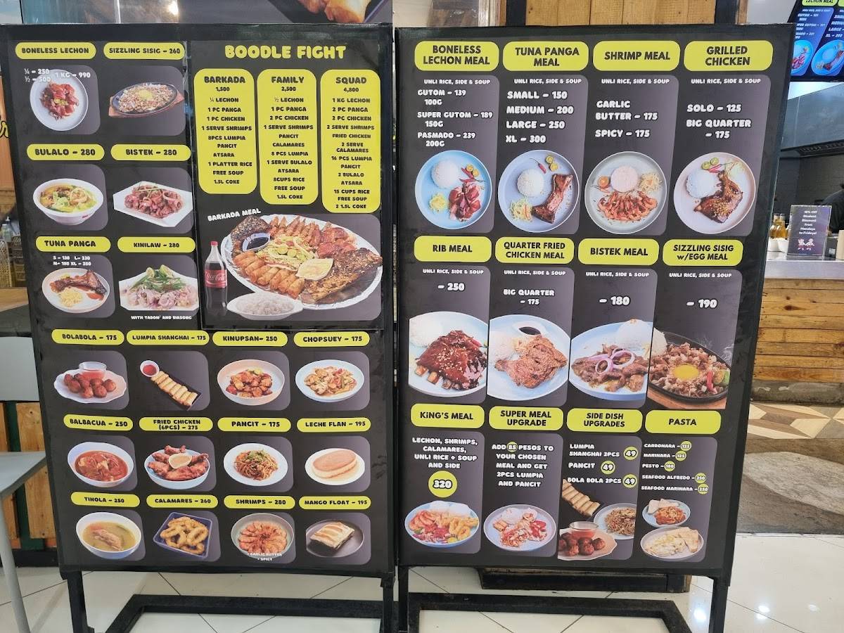 Menu at Kuzina Guadalupe restaurant, Cebu City, SM Seaside City