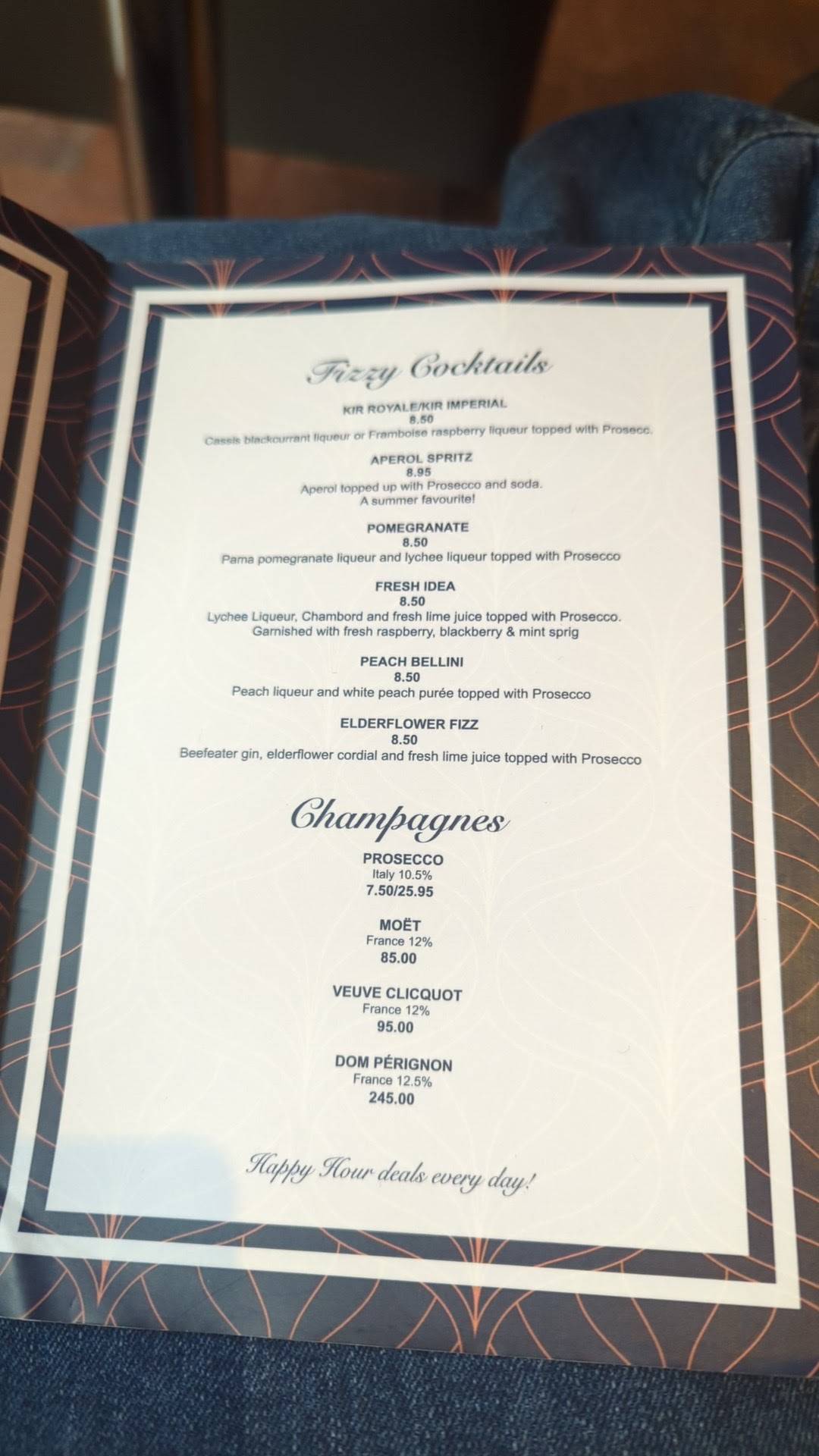 Menu at LJ - Love Jericho Cocktail Bar, Oxford
