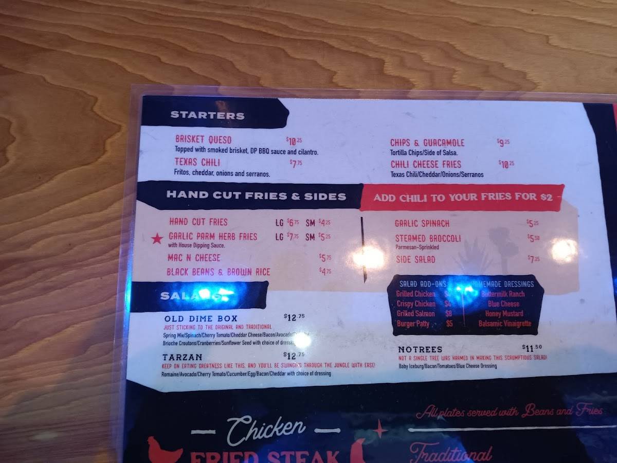 Menu at LSA Burger at Grandscape pub & bar, The Colony