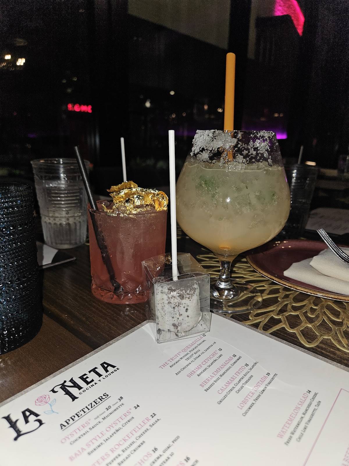 Menu at La Neta Cocina y Lounge pub & bar, Dallas