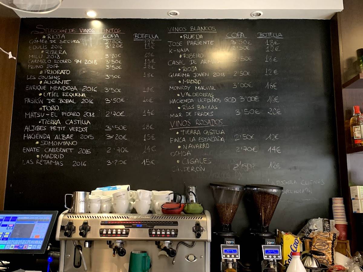 Carta de La Gata - Restaurante Bar, Madrid