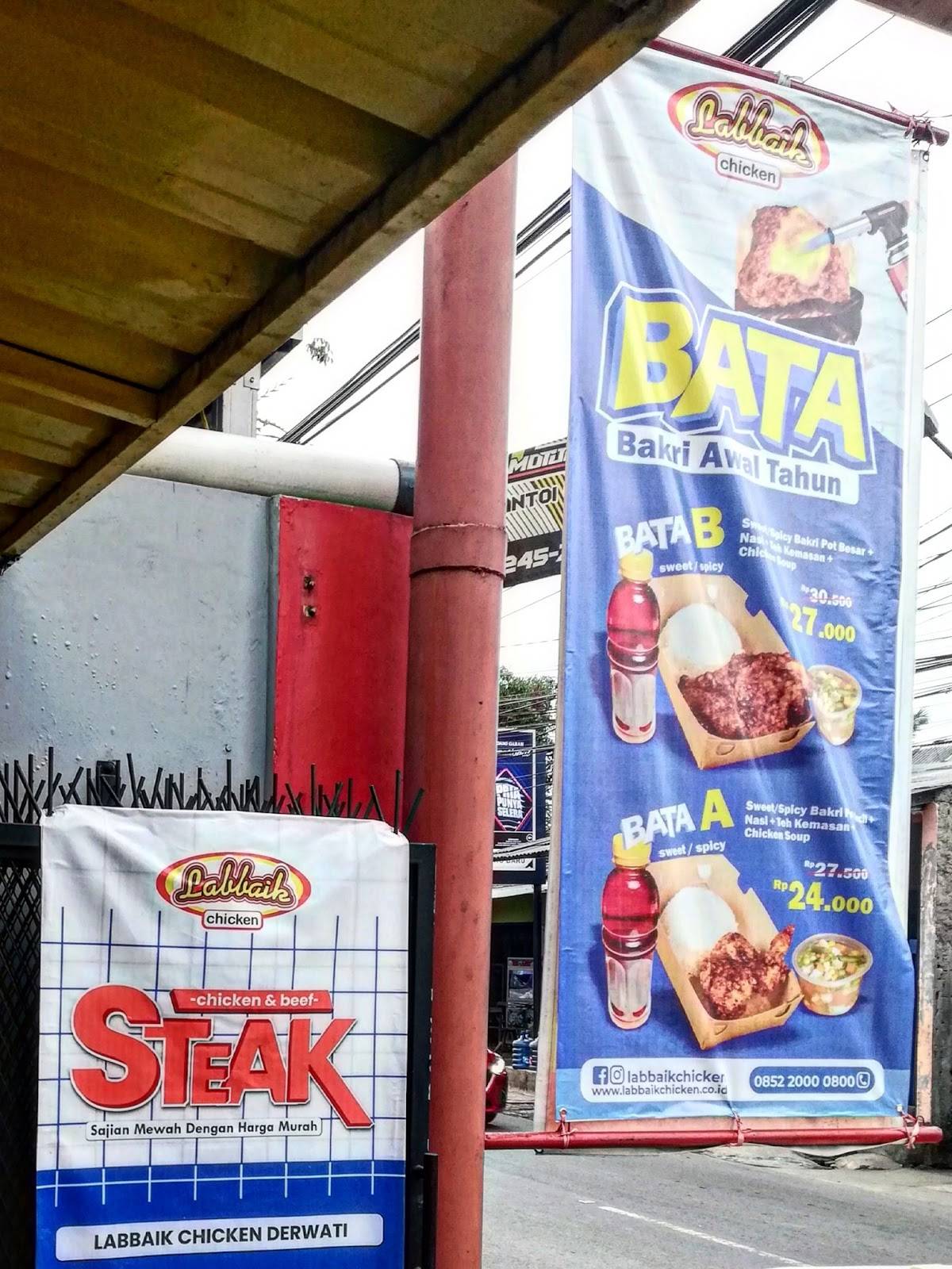 Carta del restaurante Labbaik Chicken Derwati, Bandung
