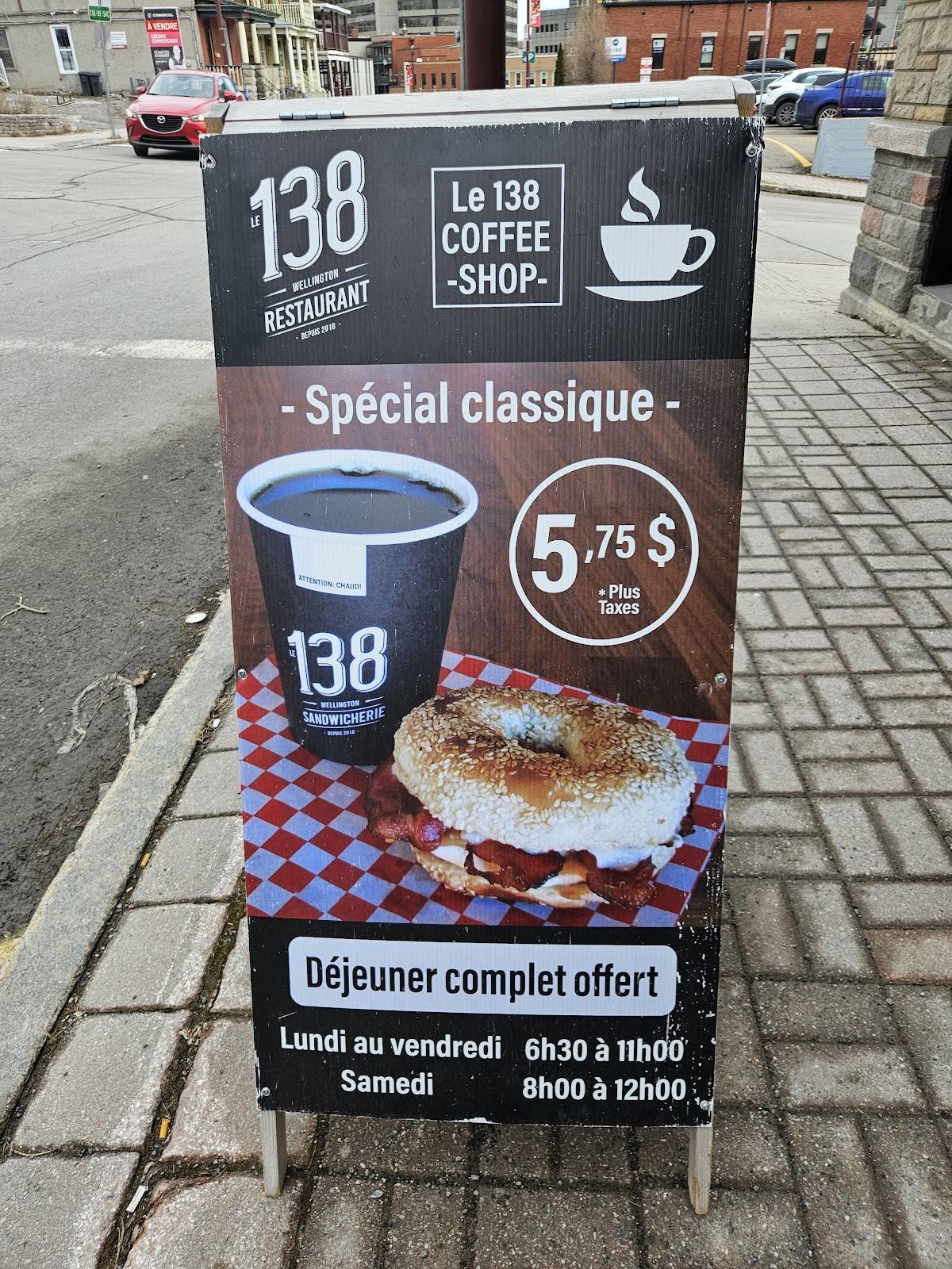 Menu at Le 138 Restaurant, Gatineau