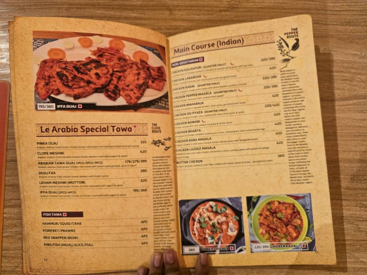 Menu at Le Arabia Restaurant Basaveshwar Nagar, Bengaluru, 881/B-1