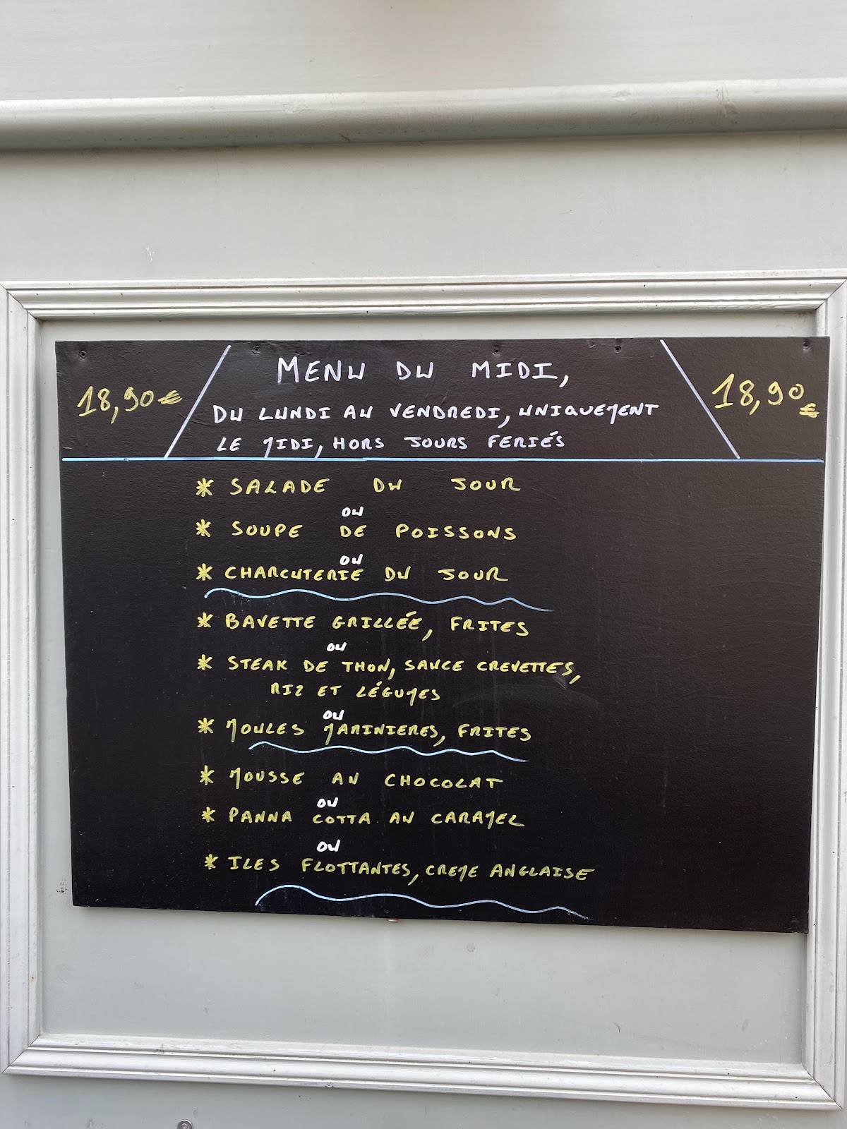 Menu au Le Breizh d'Oc restaurant, Gruissan